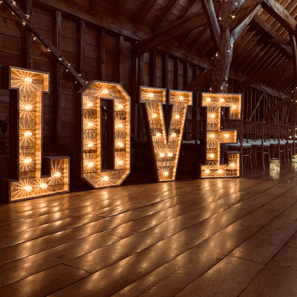 Free-standing Letters Hire - Strobe Disco Roadshow